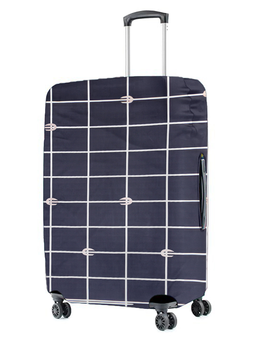 Navy Blue Printed Medium Luggage Cover – Cortina India – CORTINA
